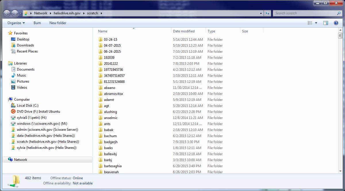 Transferring data to/from the NIH HPC systems